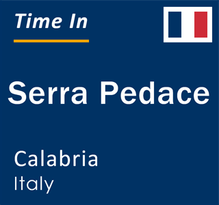 Current Local Time in Serra Pedace, Calabria, Italy