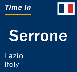 Current Local Time in Serrone, Lazio, Italy