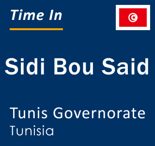 Current Local Time in Sidi Bou Said, Tunis Governorate, Tunisia