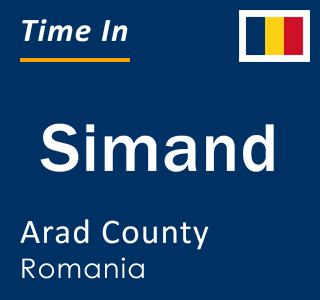 Current Local Time in Simand, Arad County, Romania