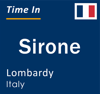 Current Local Time in Sirone, Lombardy, Italy