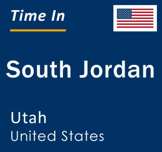 Current Local Time in South Jordan, Utah, United States
