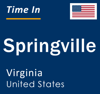 Current Local Time in Springville, Virginia, United States