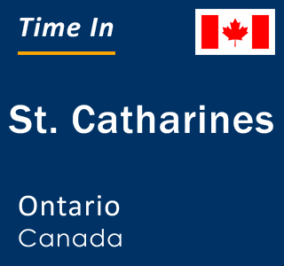 Current Local Time in St. Catharines, Ontario, Canada