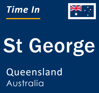 Current Local Time in St George, Queensland, Australia