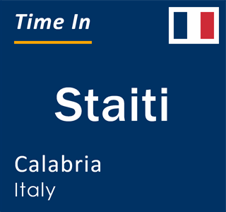 Current Local Time in Staiti, Calabria, Italy