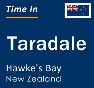 Current Local Time in Taradale, Hawke's Bay, New Zealand