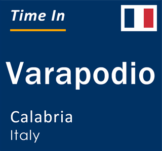 Current Local Time in Varapodio, Calabria, Italy