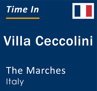 Current Local Time in Villa Ceccolini, The Marches, Italy