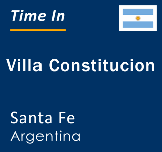 Current Local Time in Villa Constitucion, Santa Fe, Argentina