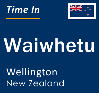 Current Local Time in Waiwhetu, Wellington, New Zealand