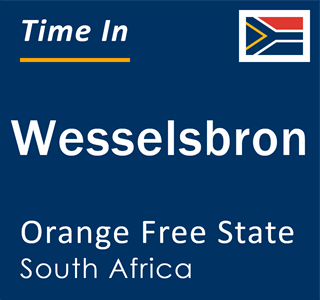 Current Local Time in Wesselsbron, Orange Free State, South Africa