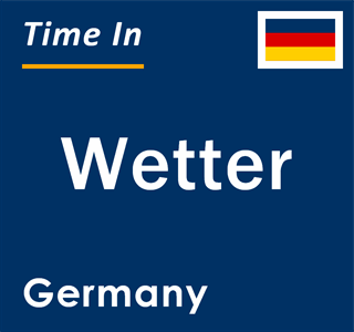 Current Local Time in Wetter, Germany