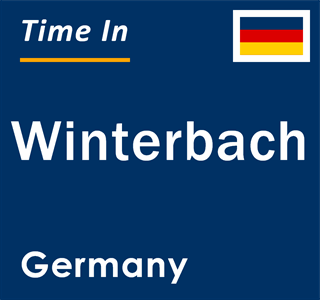 Current Local Time in Winterbach, Germany