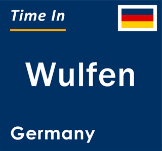 Current Local Time in Wulfen, Germany
