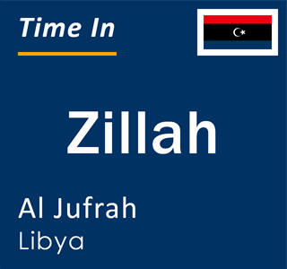 Current Local Time in Zillah, Al Jufrah, Libya
