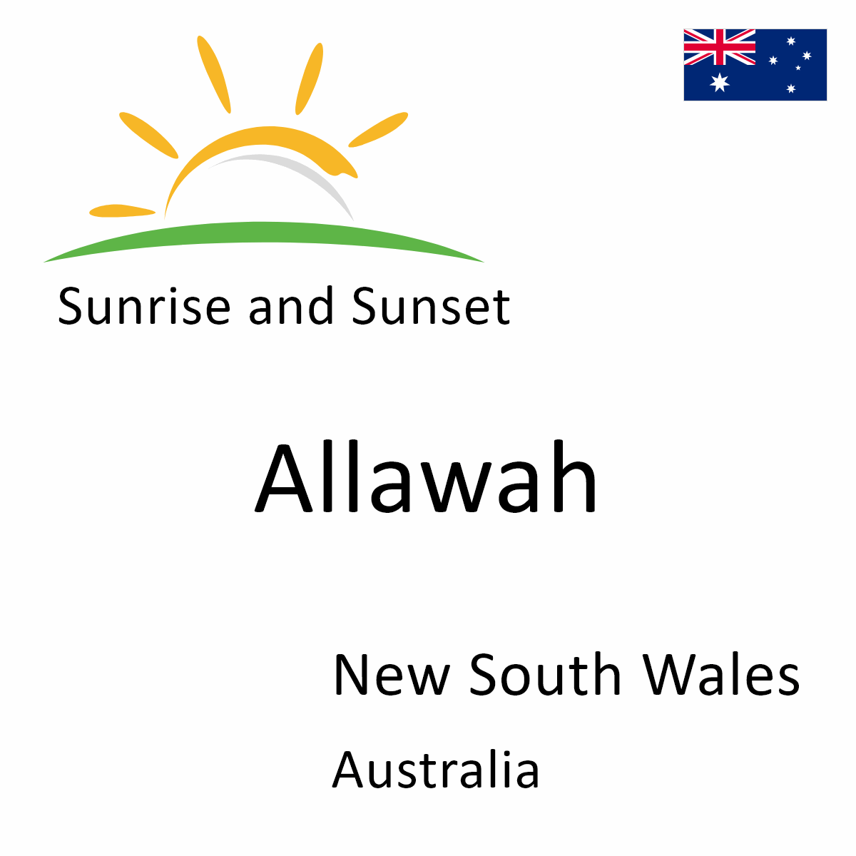 Sunrise and Sunset Times in Allawah, New South Wales, Australia