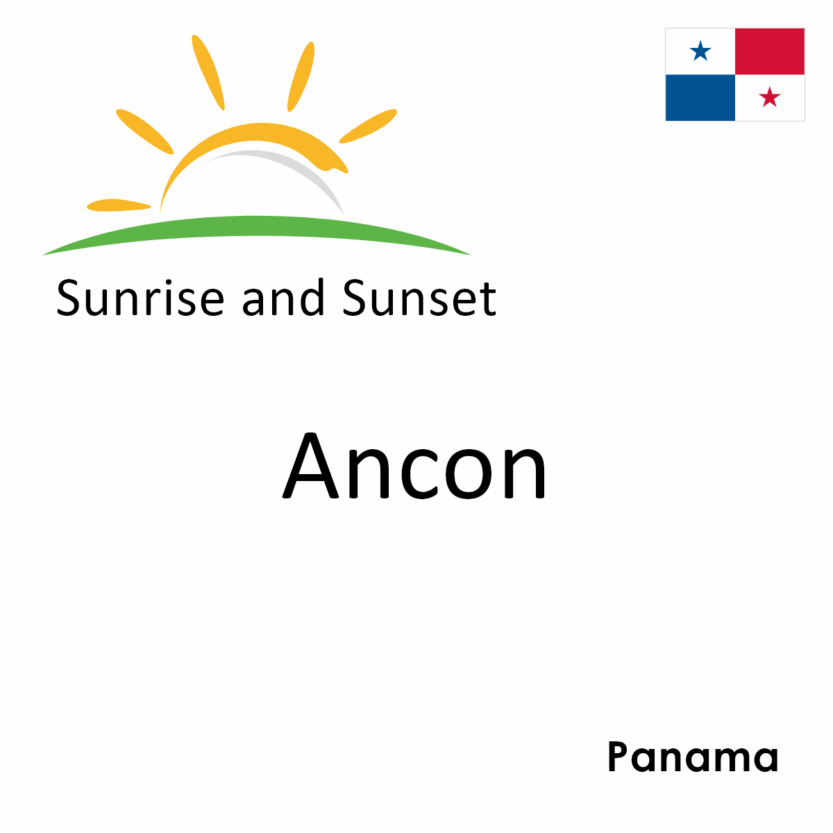 Sunrise and Sunset Times in Ancon, Panama