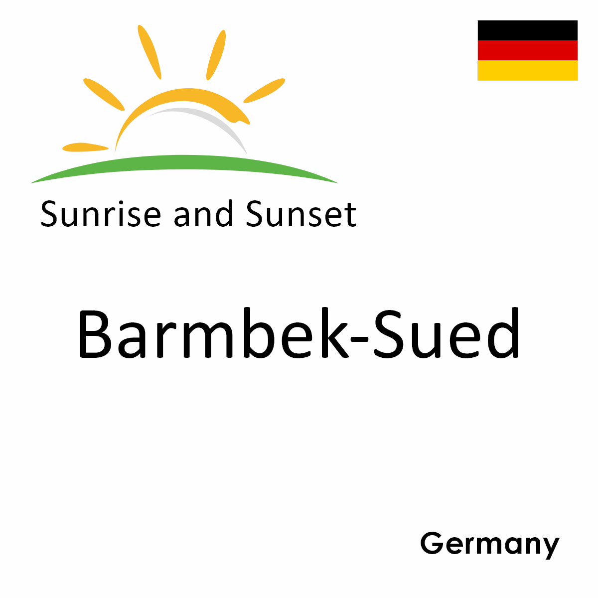 Sunrise and Sunset Times in Barmbek-Sued, Germany
