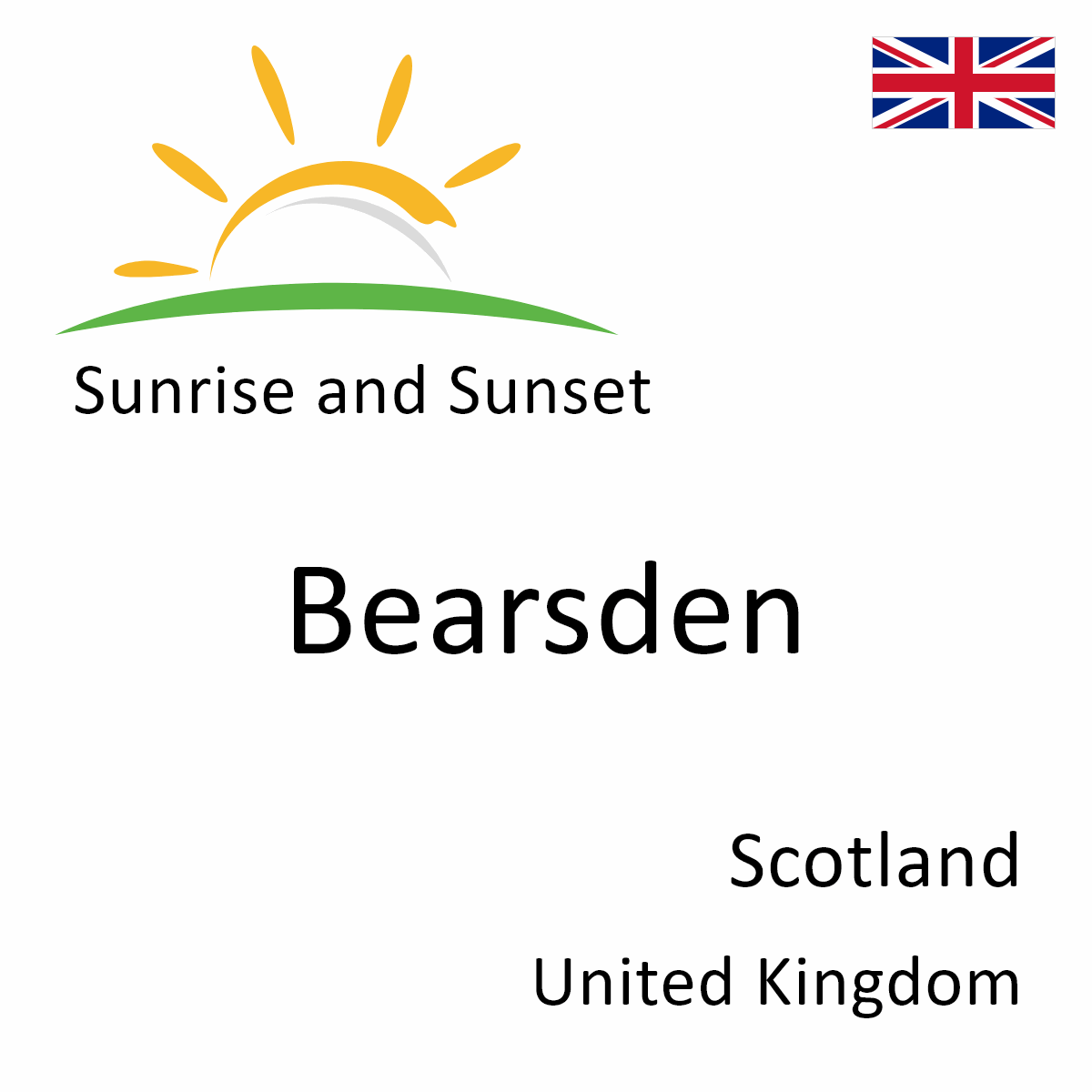 Sunrise and Sunset Times in Bearsden, Scotland, United Kingdom