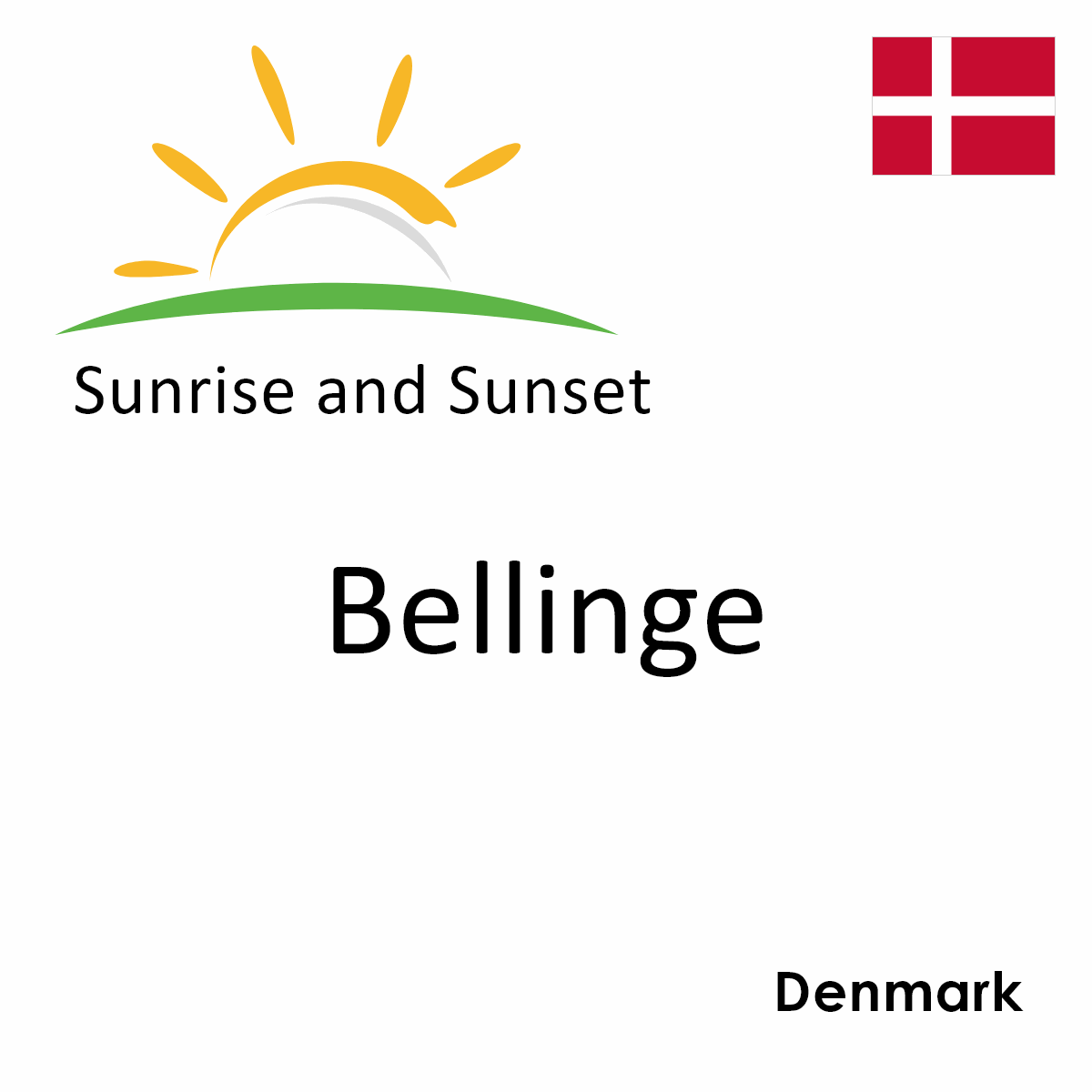 Sunrise and Sunset Times in Bellinge, Denmark