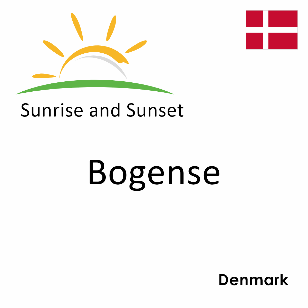 Sunrise and Sunset Times in Bogense, Denmark