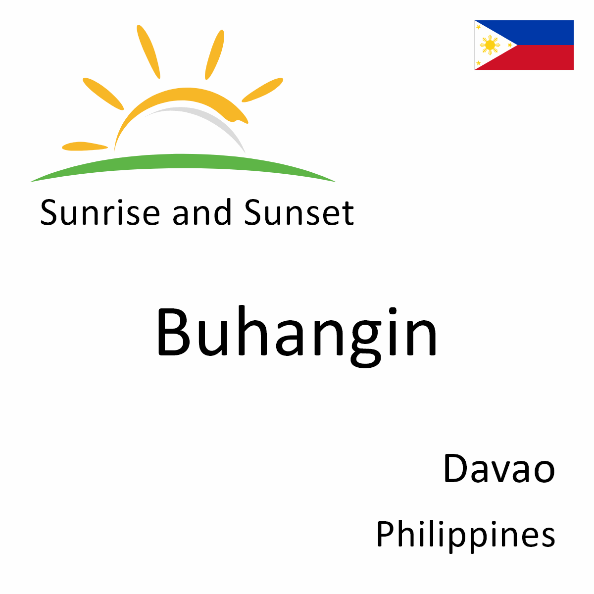 Sunrise and Sunset Times in Buhangin, Davao, Philippines