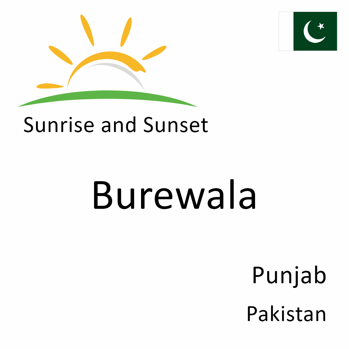 Sunrise and Sunset Times in Burewala, Punjab, Pakistan