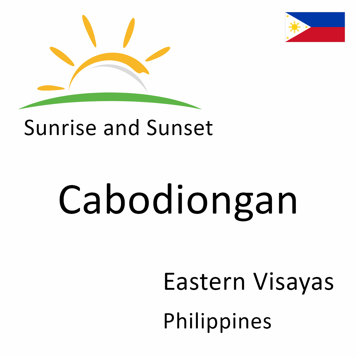 Sunrise and Sunset Times in Cabodiongan, Eastern Visayas, Philippines