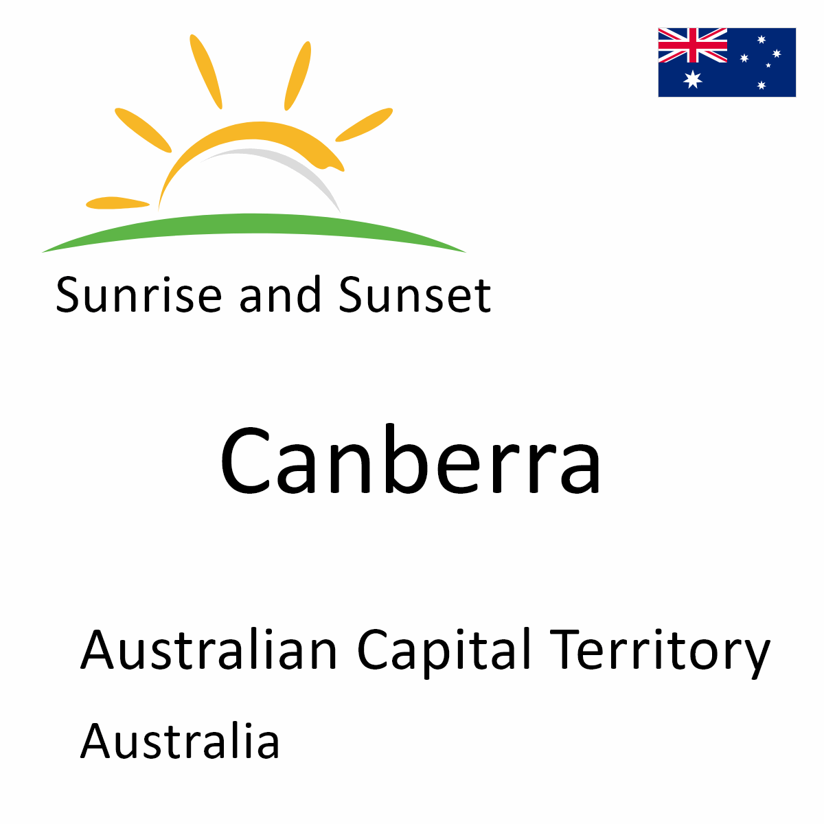 Sunrise and Sunset Times in Canberra, Australian Capital Territory ...