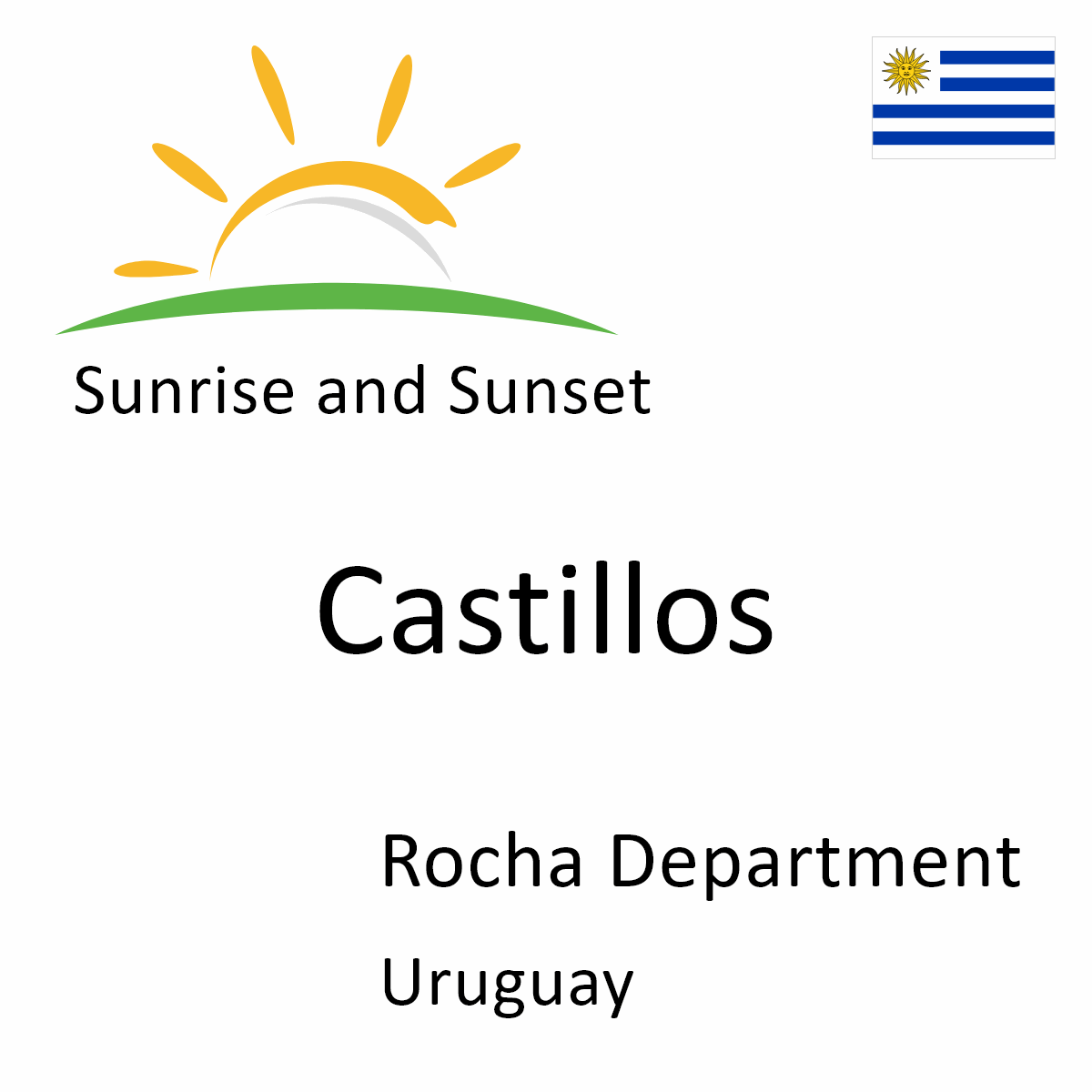 Sunrise and Sunset Times in Castillos, Rocha Department, Uruguay