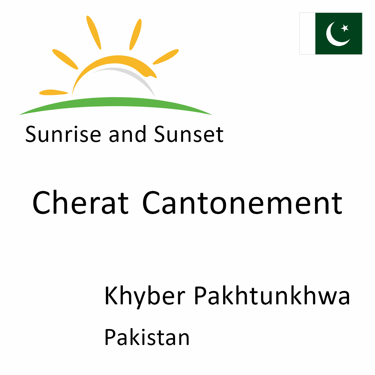Sunrise and Sunset Times in Cherat Cantonement, Khyber Pakhtunkhwa ...