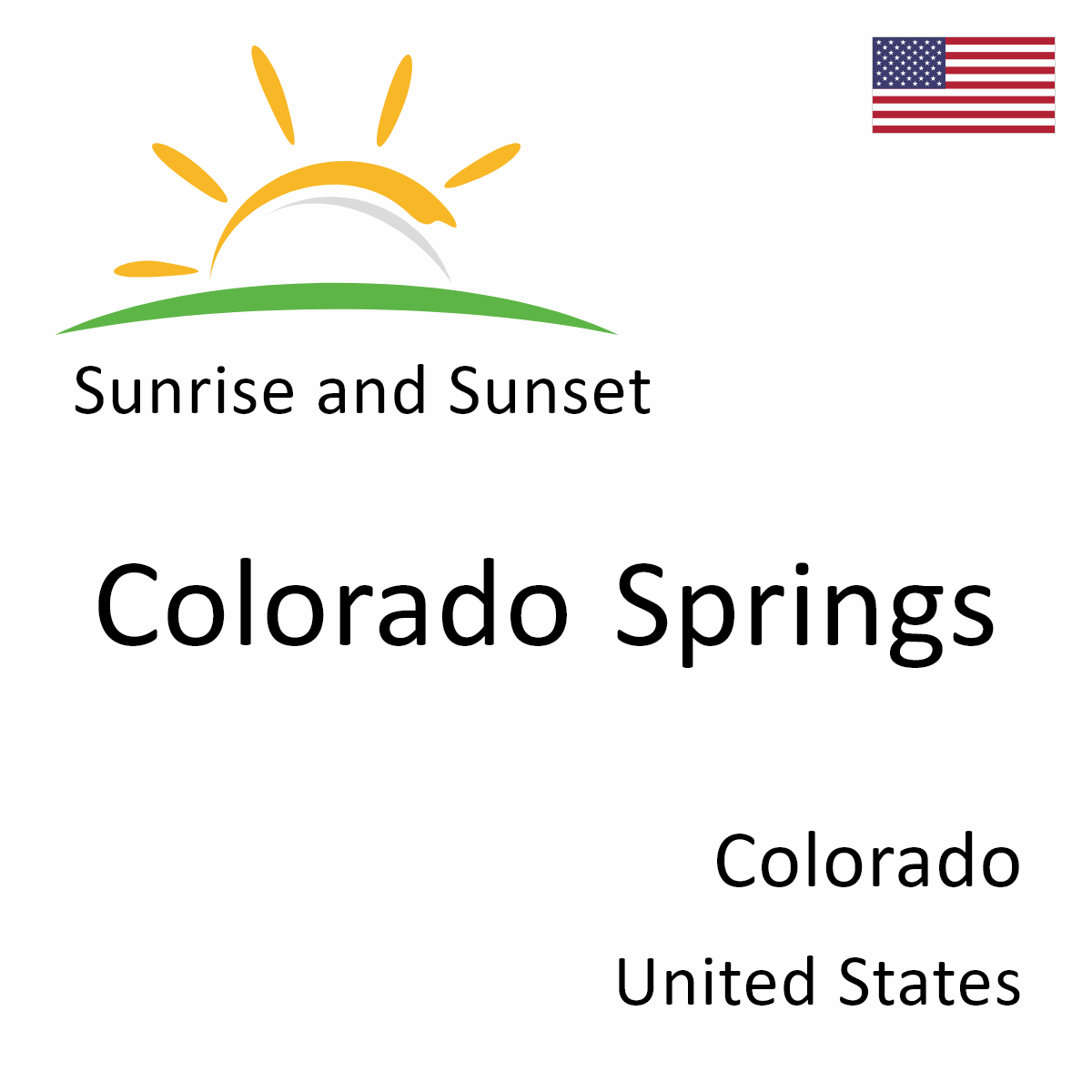 Sunrise and Sunset Times in Colorado Springs, Colorado, United States