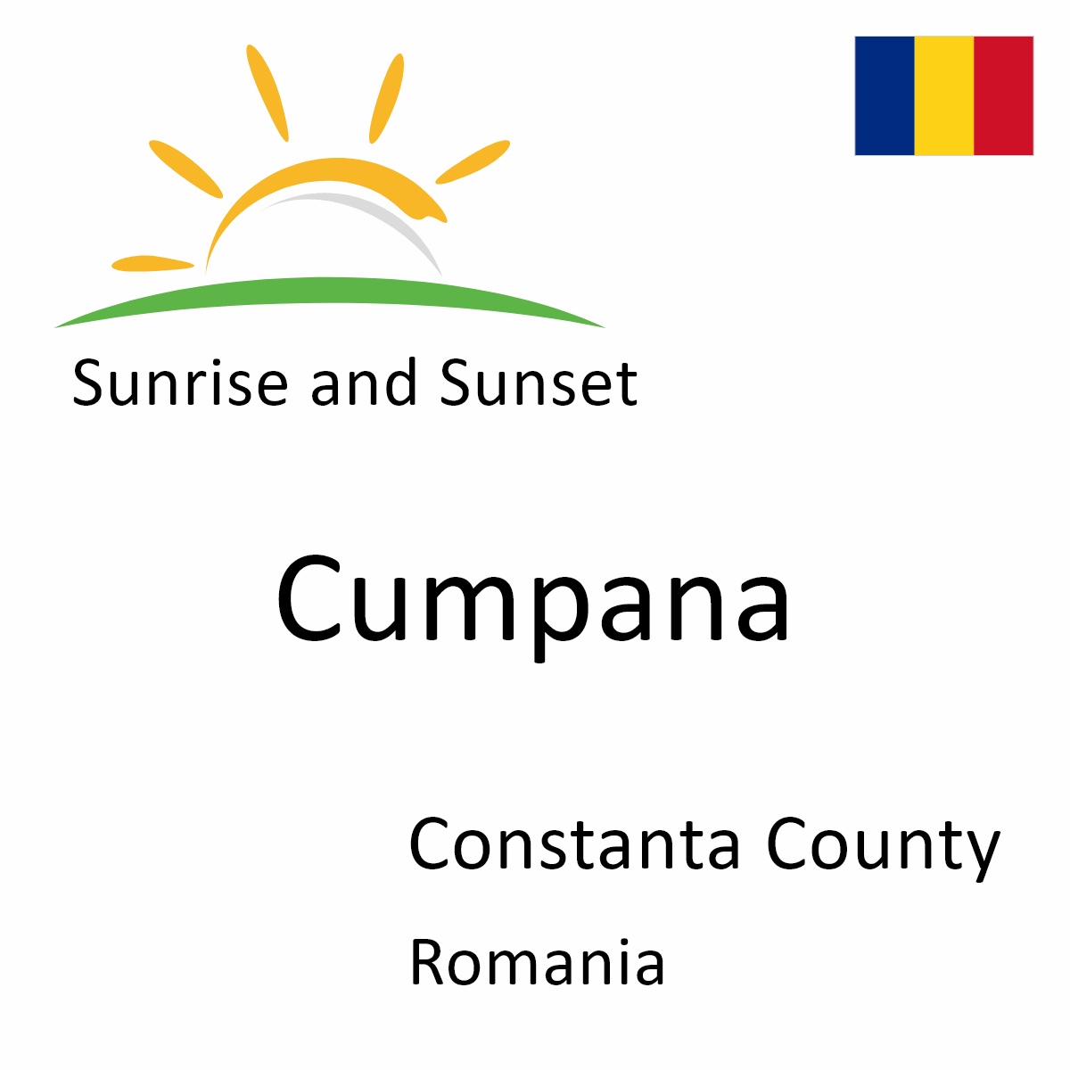 Sunrise and Sunset Times in Cumpana, Constanta County, Romania