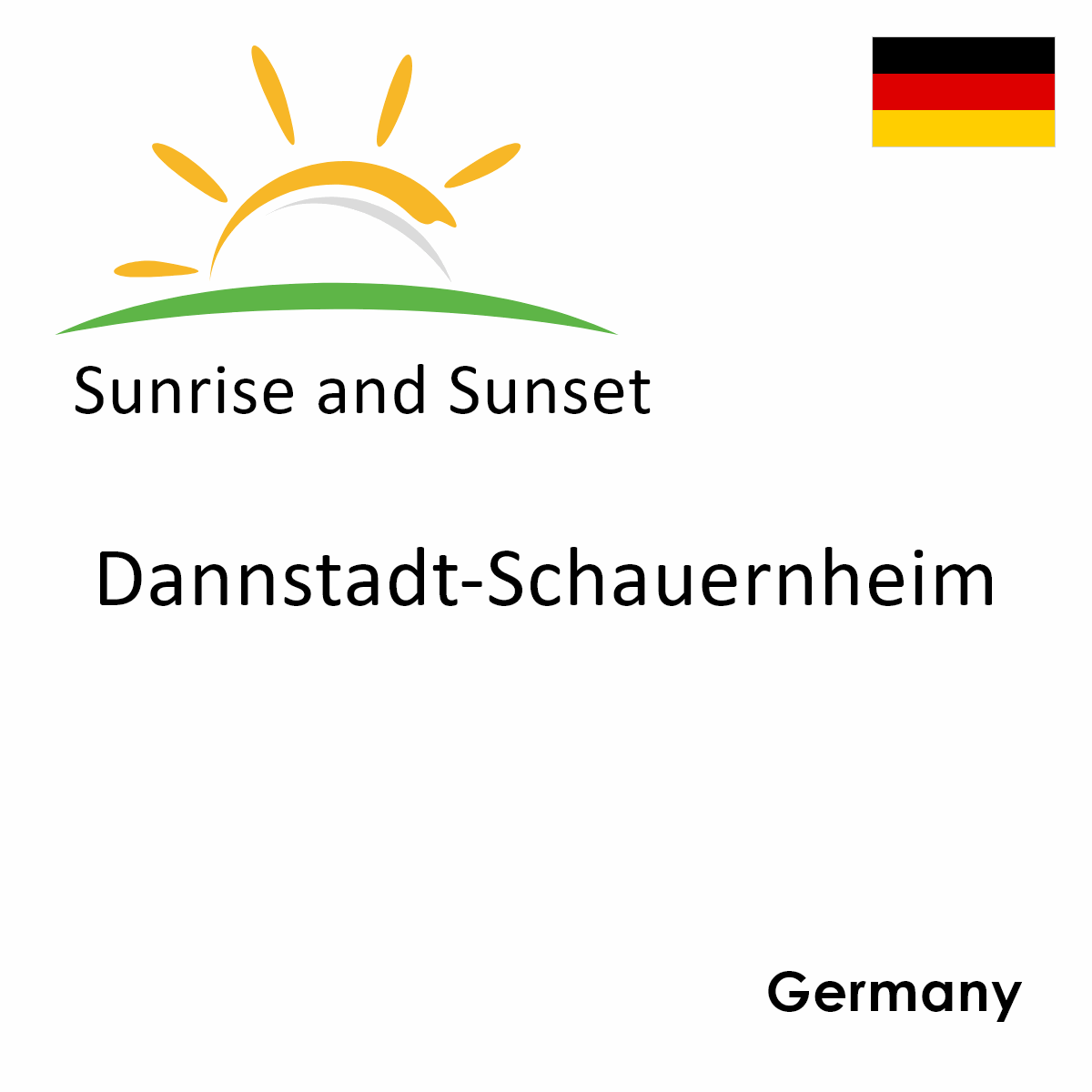Sunrise and Sunset Times in Dannstadt-Schauernheim, Germany