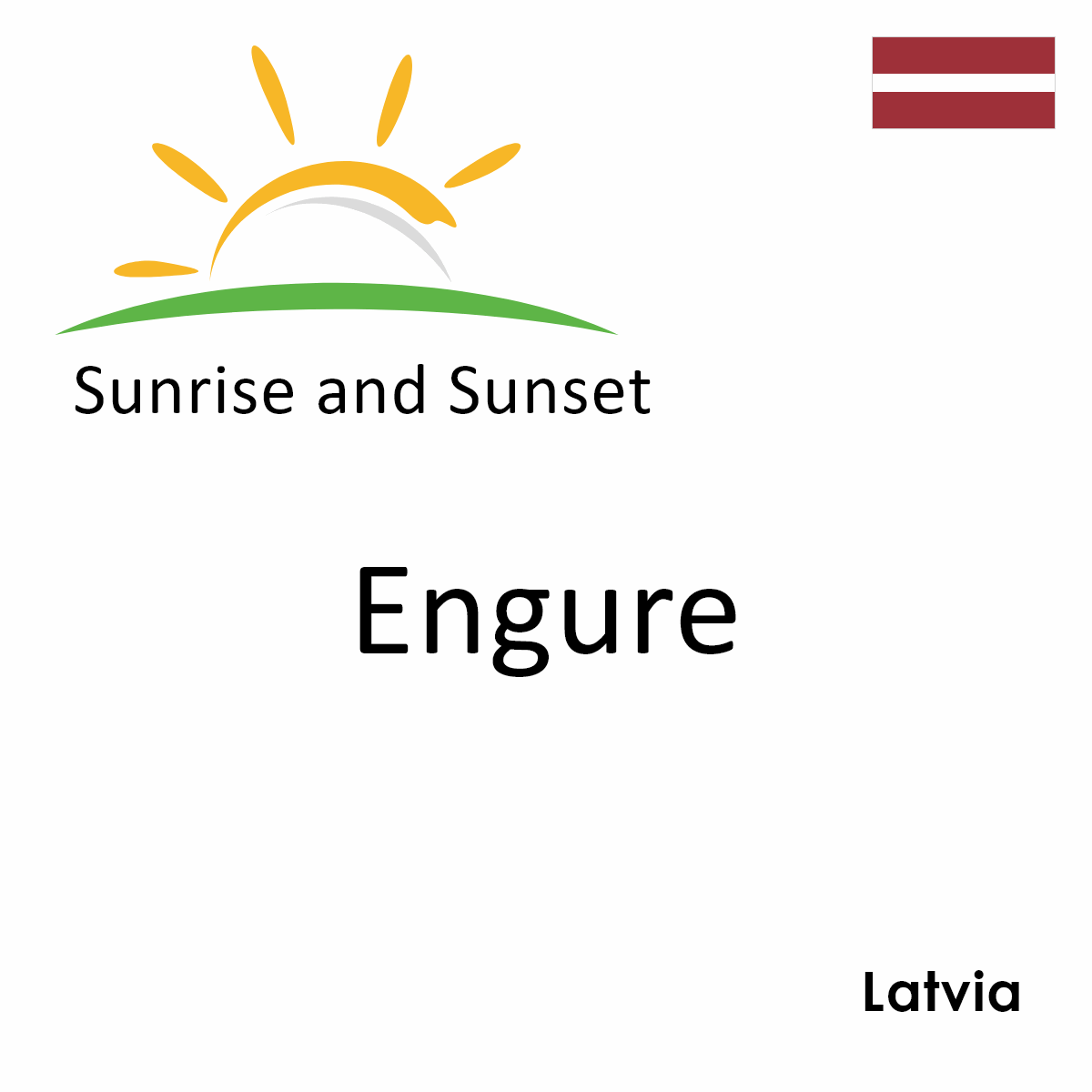 Sunrise and Sunset Times in Engure, Latvia