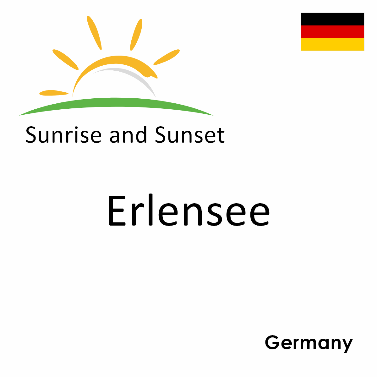 Sunrise and Sunset Times in Erlensee, Germany