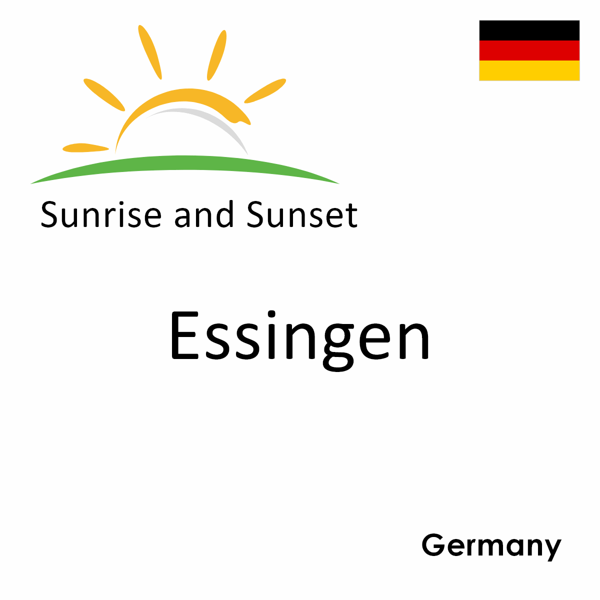 Sunrise and Sunset Times in Essingen, Germany