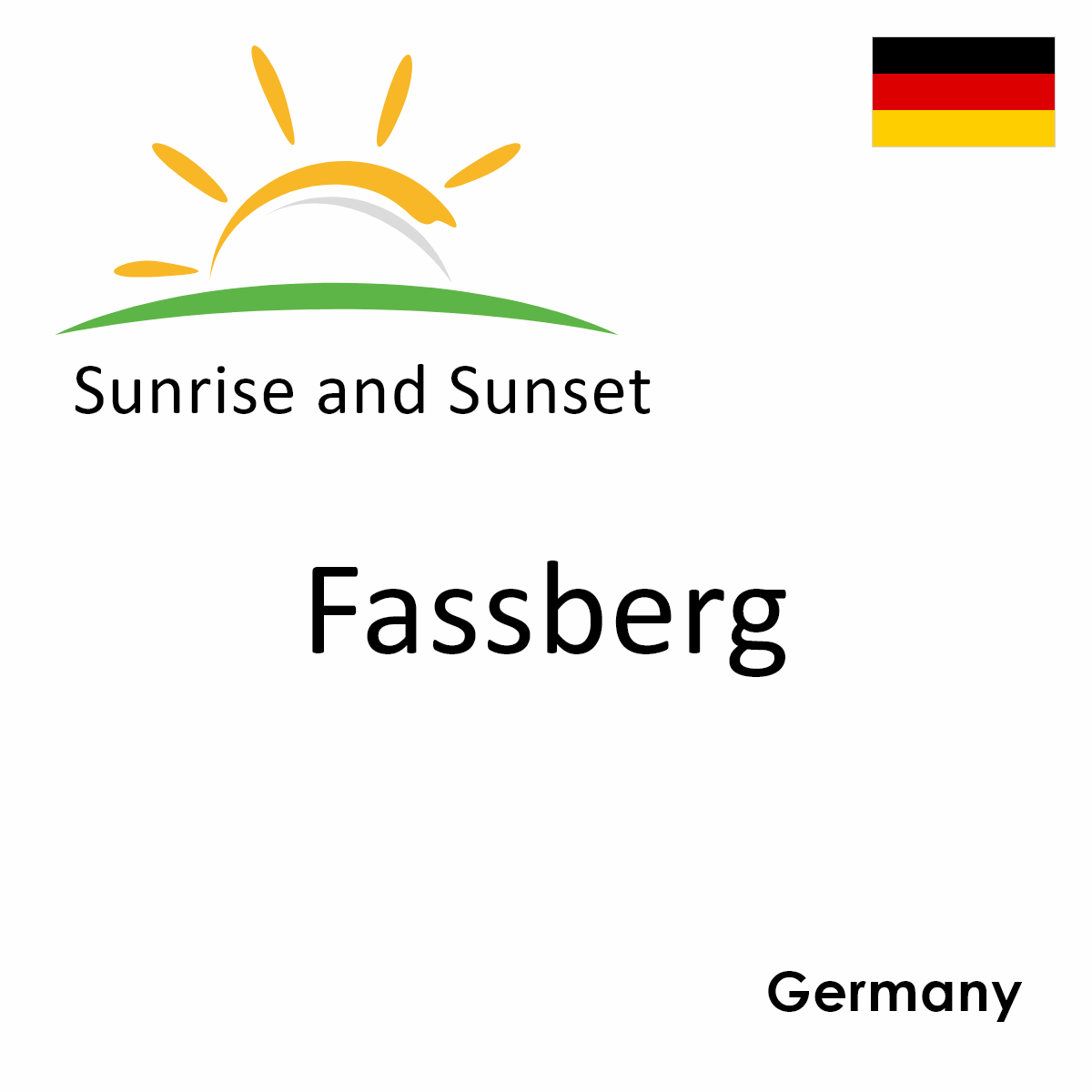 Sunrise and Sunset Times in Fassberg, Germany