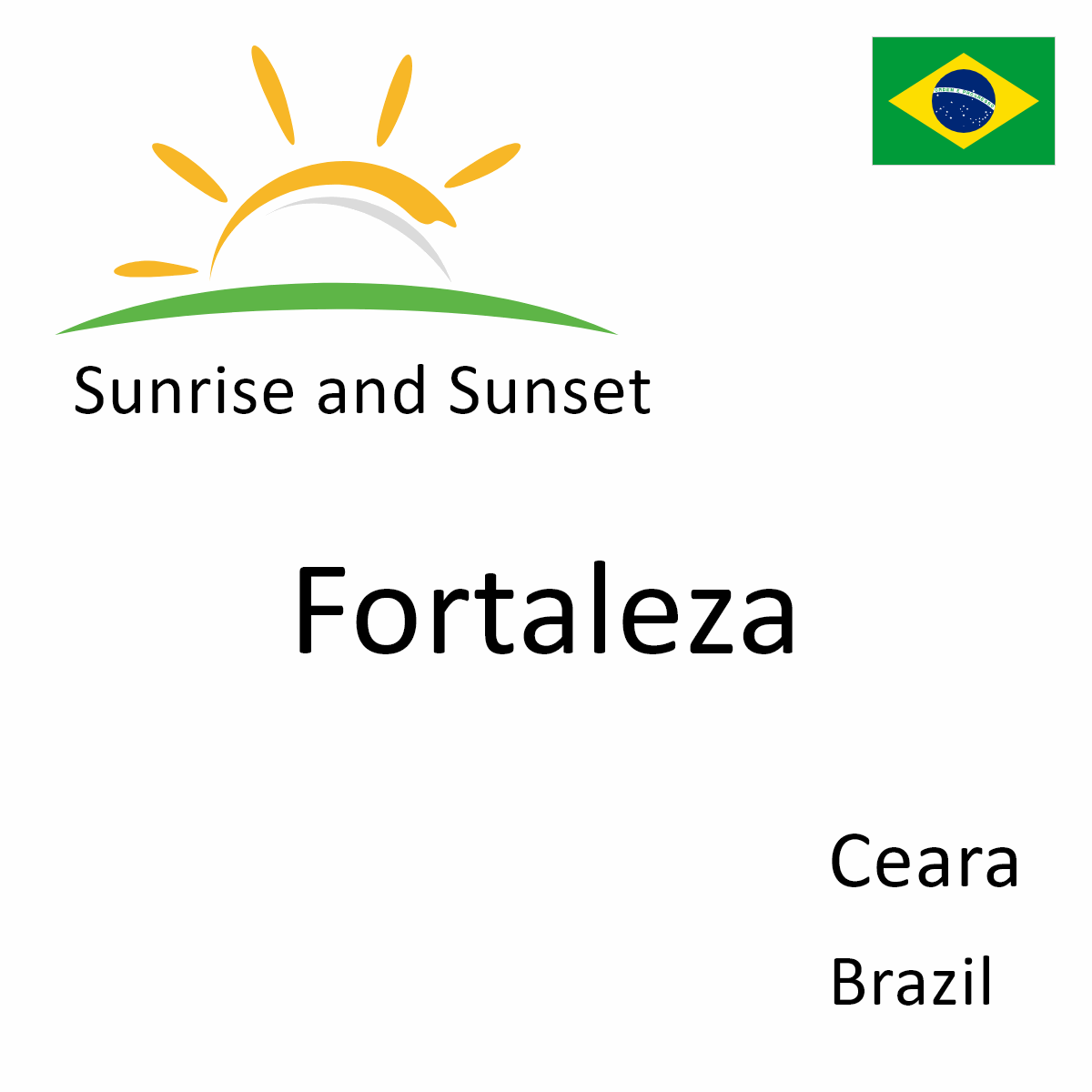 Sunrise and Sunset Times in Fortaleza, Ceara, Brazil