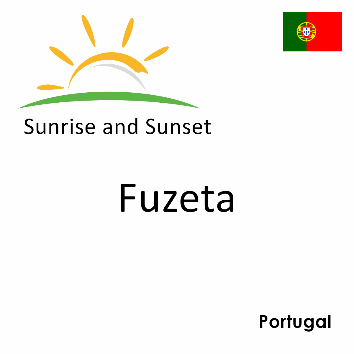 Sunrise and Sunset Times in Fuzeta, Portugal