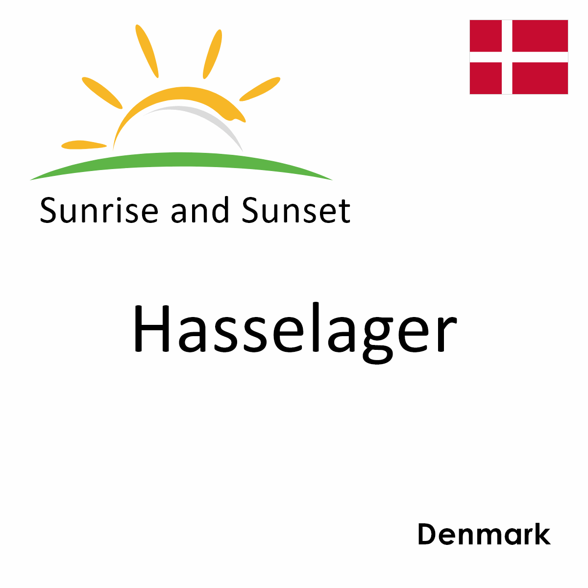 Sunrise and Sunset Times in Hasselager, Denmark