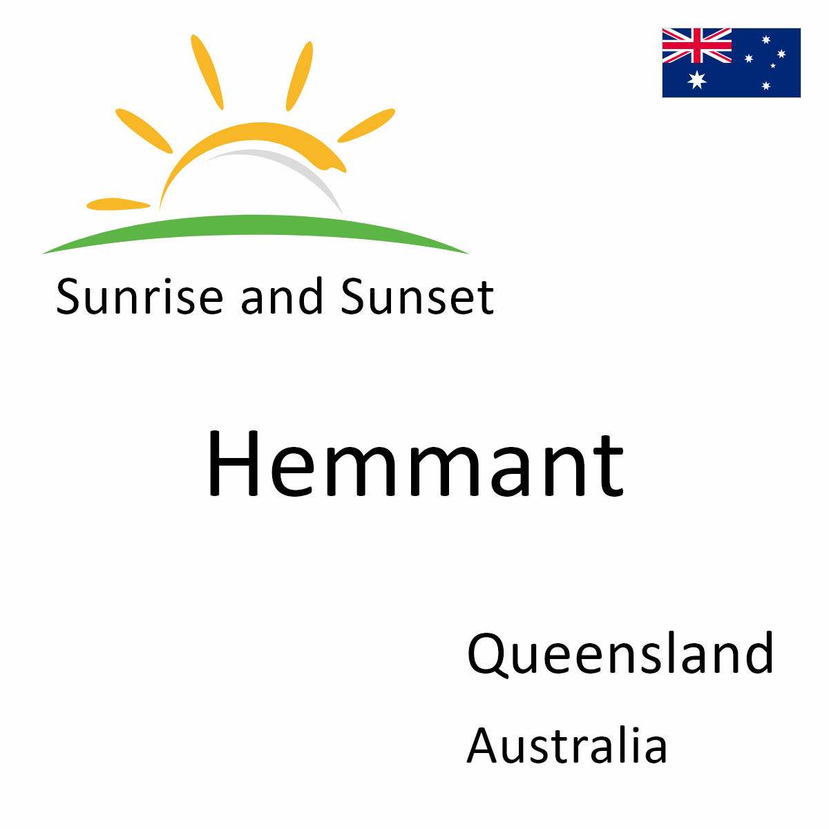 Sunrise and Sunset Times in Hemmant, Queensland, Australia