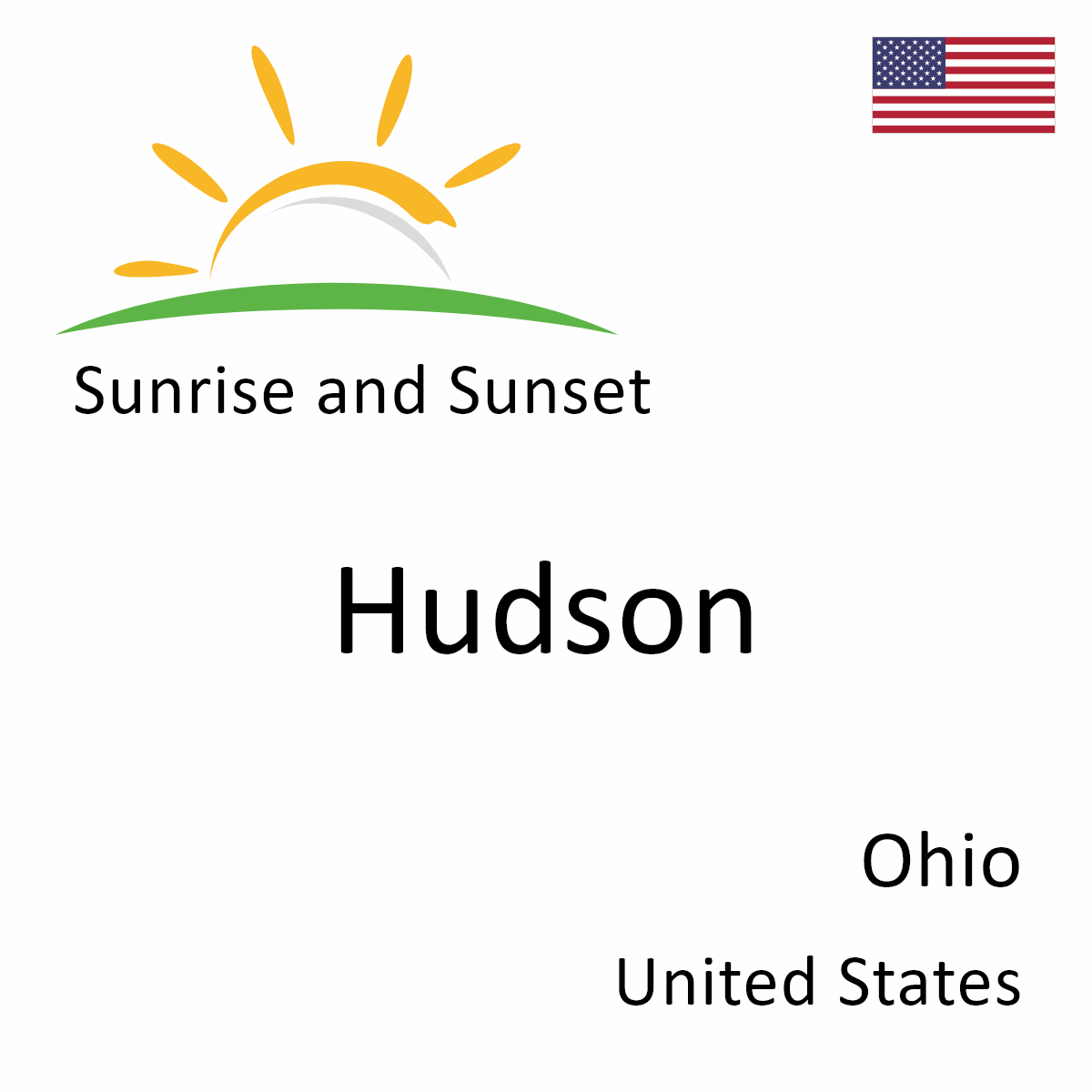 Sunrise and Sunset Times in Hudson, Ohio, United States
