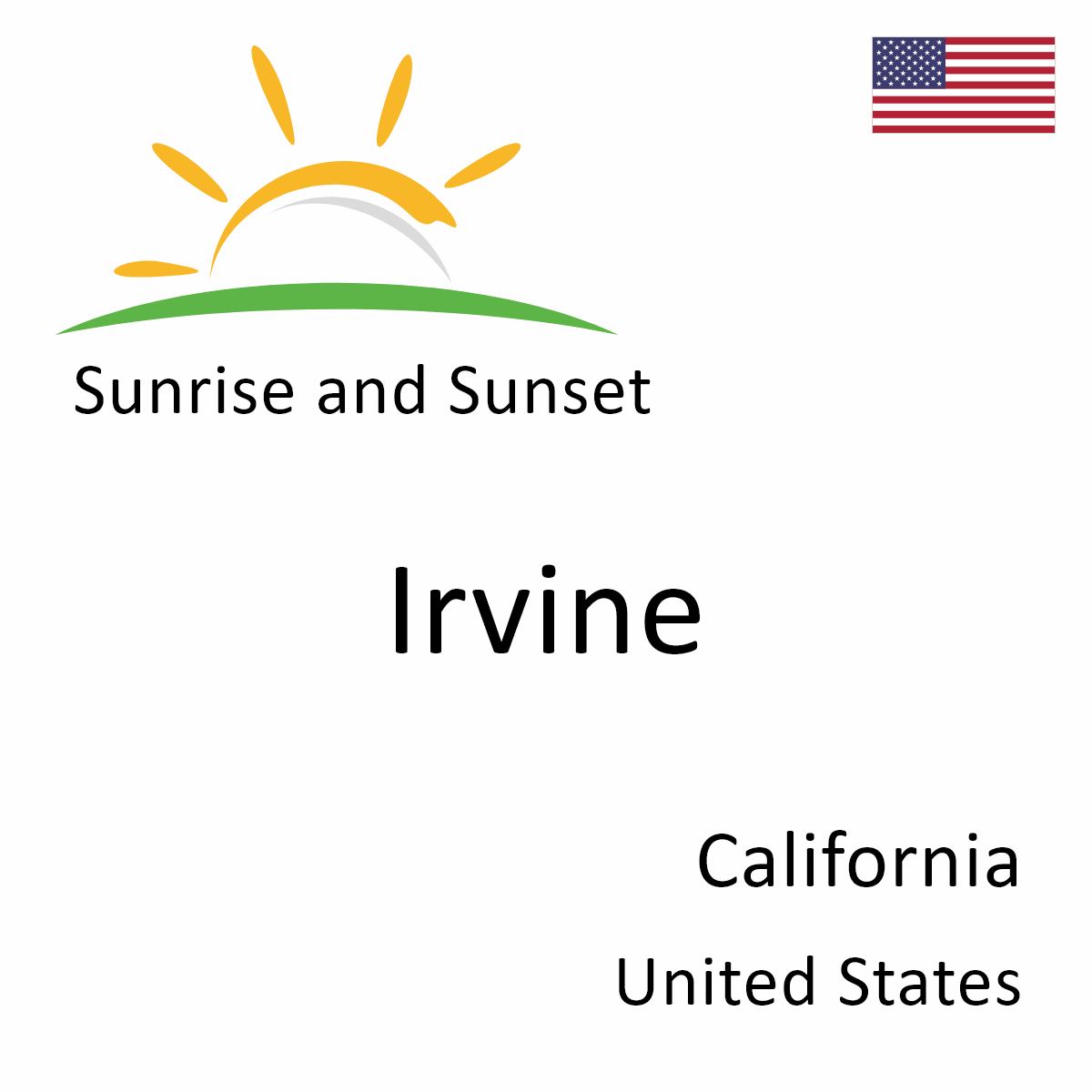 Sunrise and Sunset Times in Irvine, California, United States