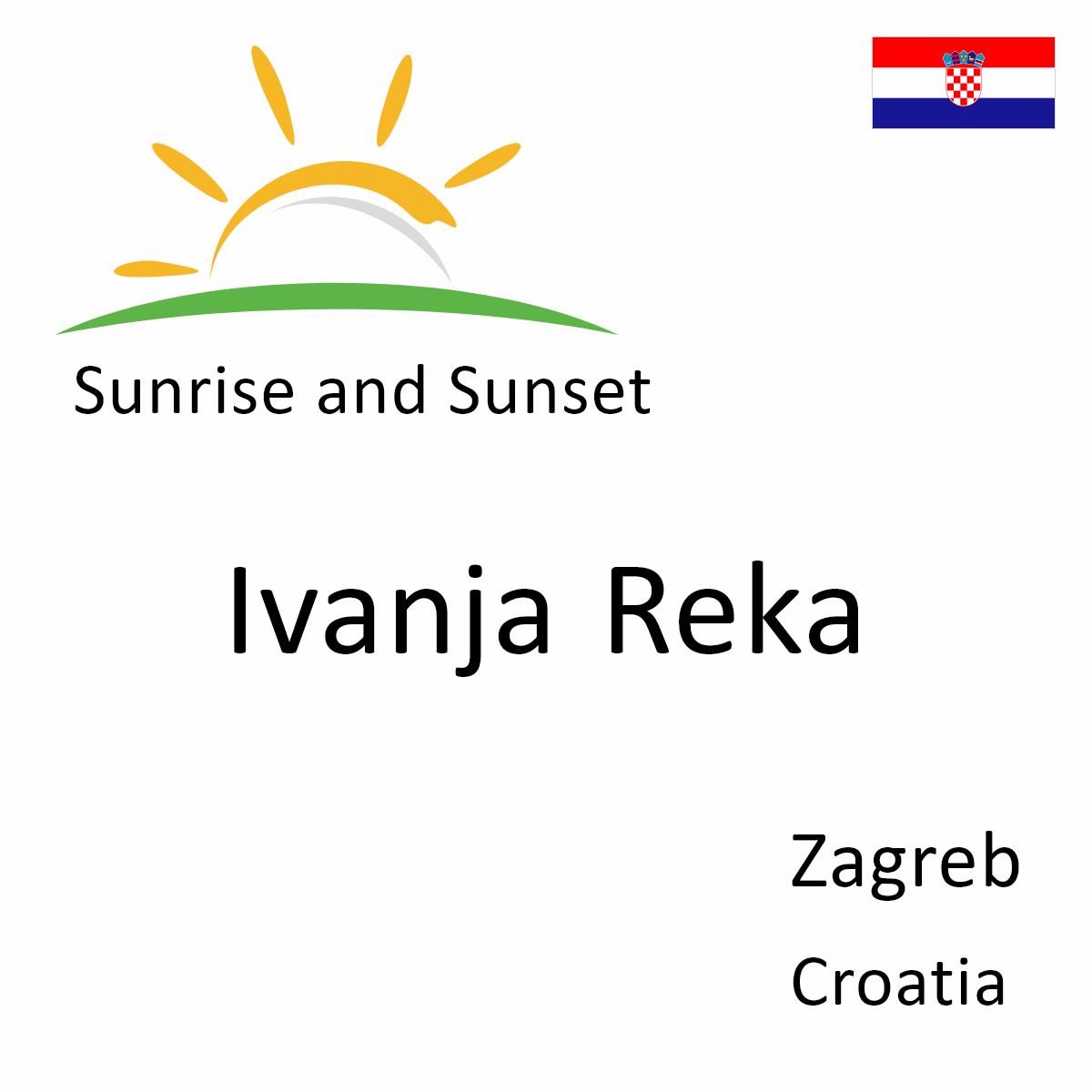 Sunrise and Sunset Times in Ivanja Reka, Zagreb, Croatia
