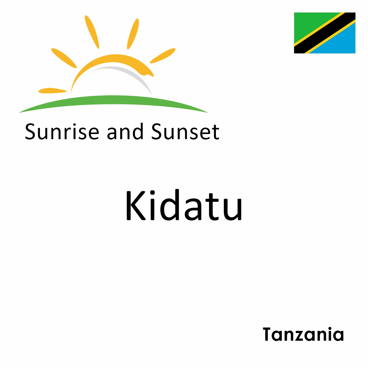Sunrise and Sunset Times in Kidatu, Tanzania