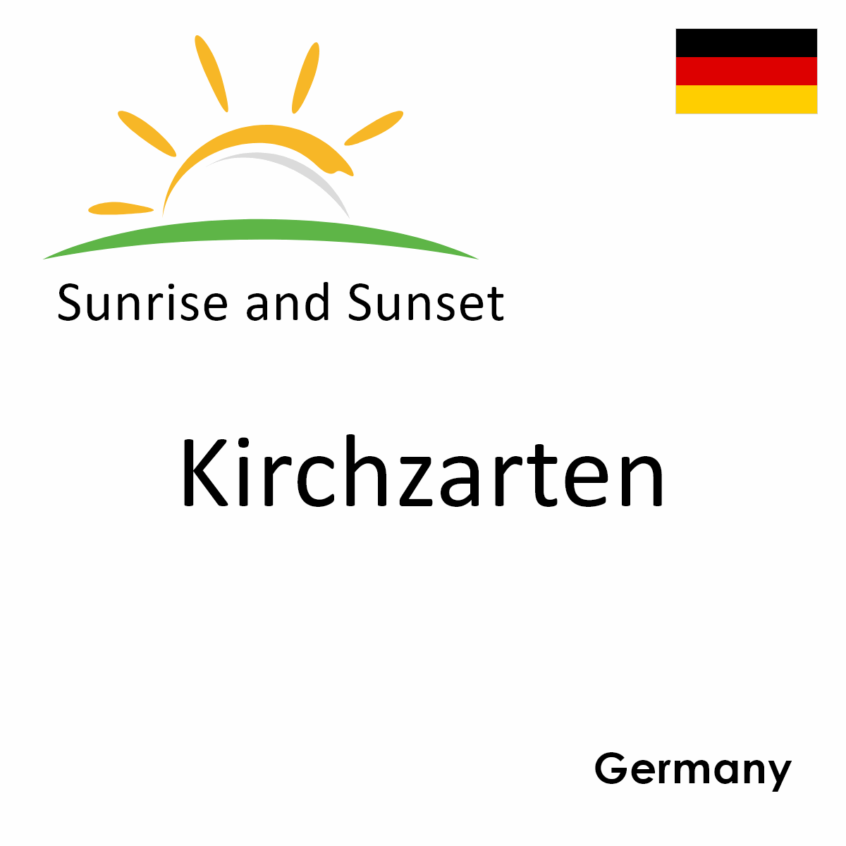 Sunrise and Sunset Times in Kirchzarten, Germany