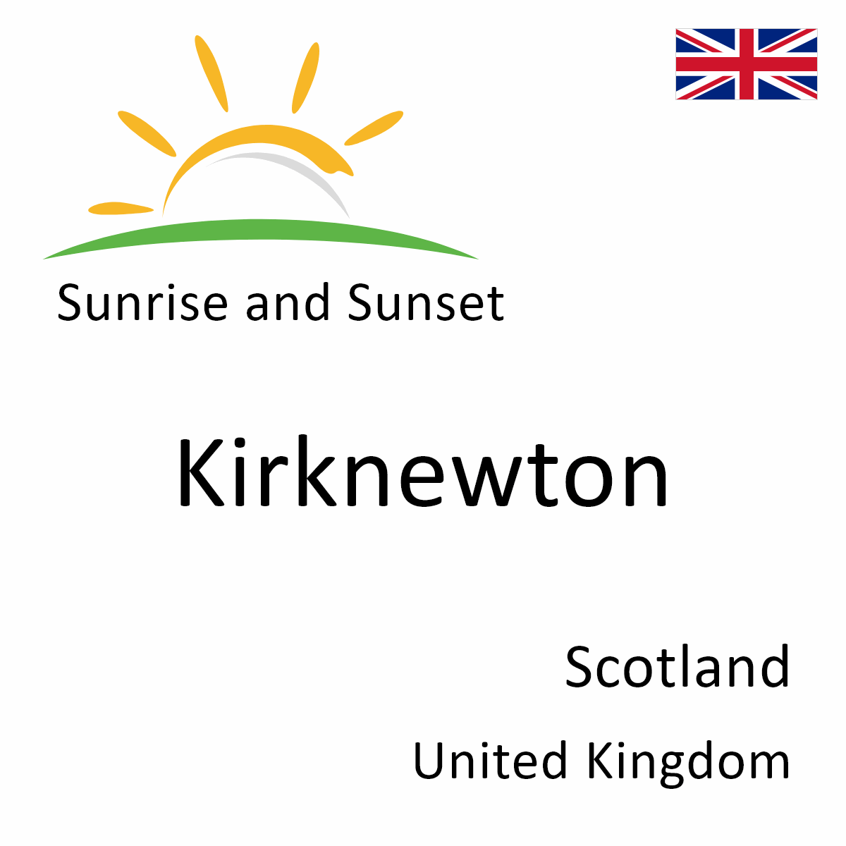 Sunrise and Sunset Times in Kirknewton, Scotland, United Kingdom