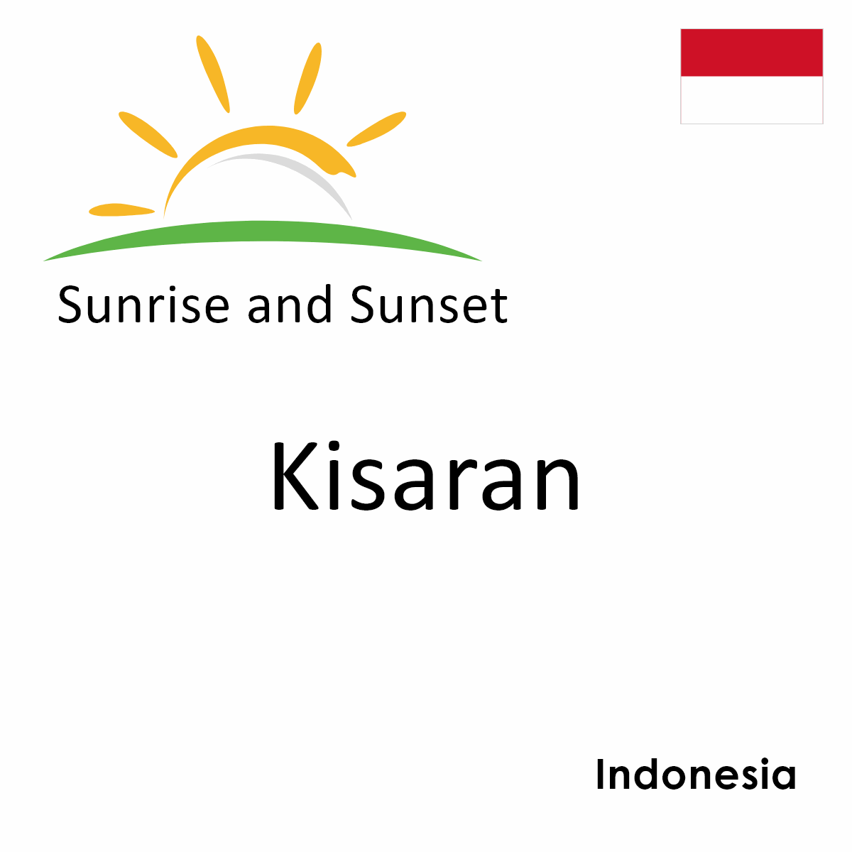 Sunrise and Sunset Times in Kisaran, Indonesia